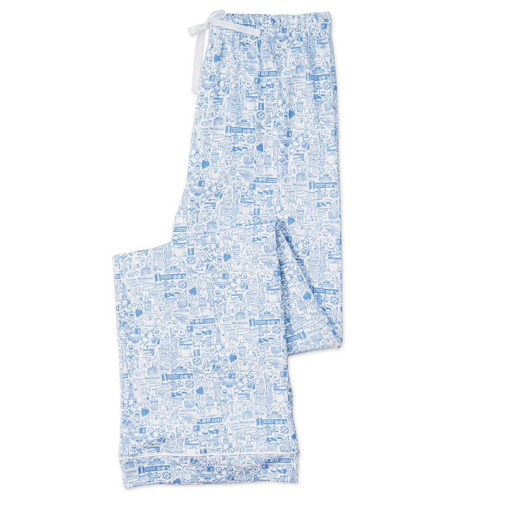 New York City Women’s Button Front Long Pajama Set | Joy Street