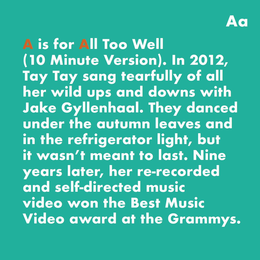 Taylor Swift Legends Alphabet Book – Joy Street